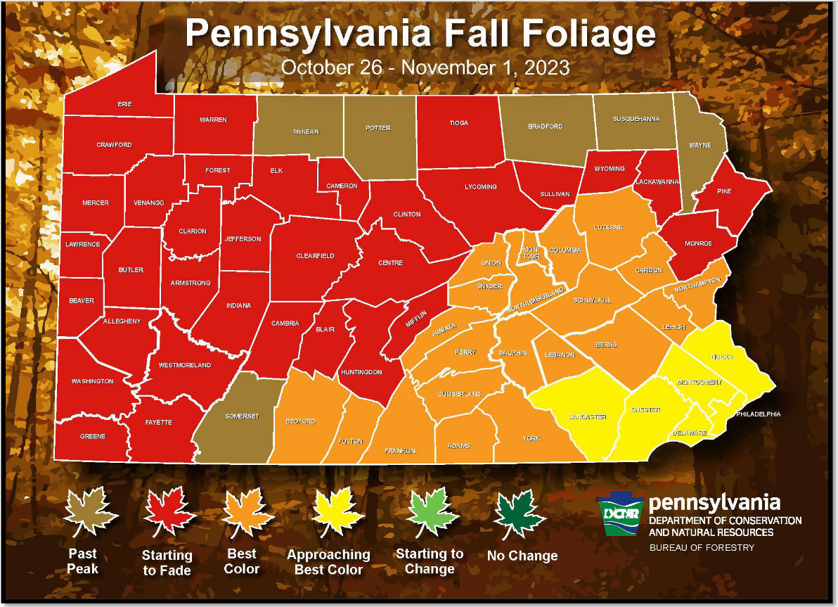 Maryland Fall Foliage Map 2023