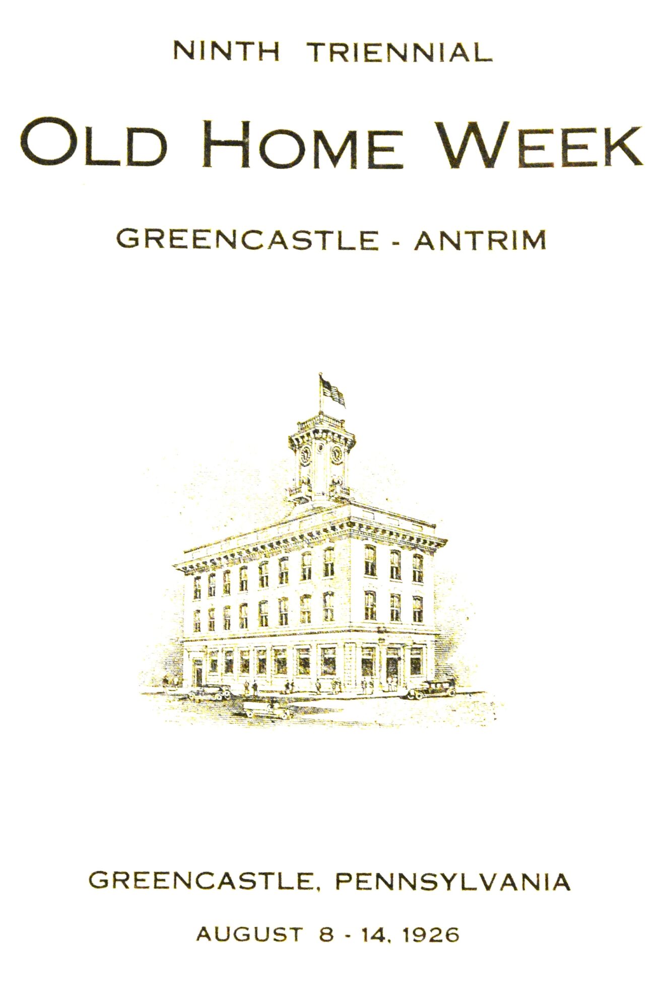 Local history: Remembering Greencastle's Old Home Week 51 and 99 years ...