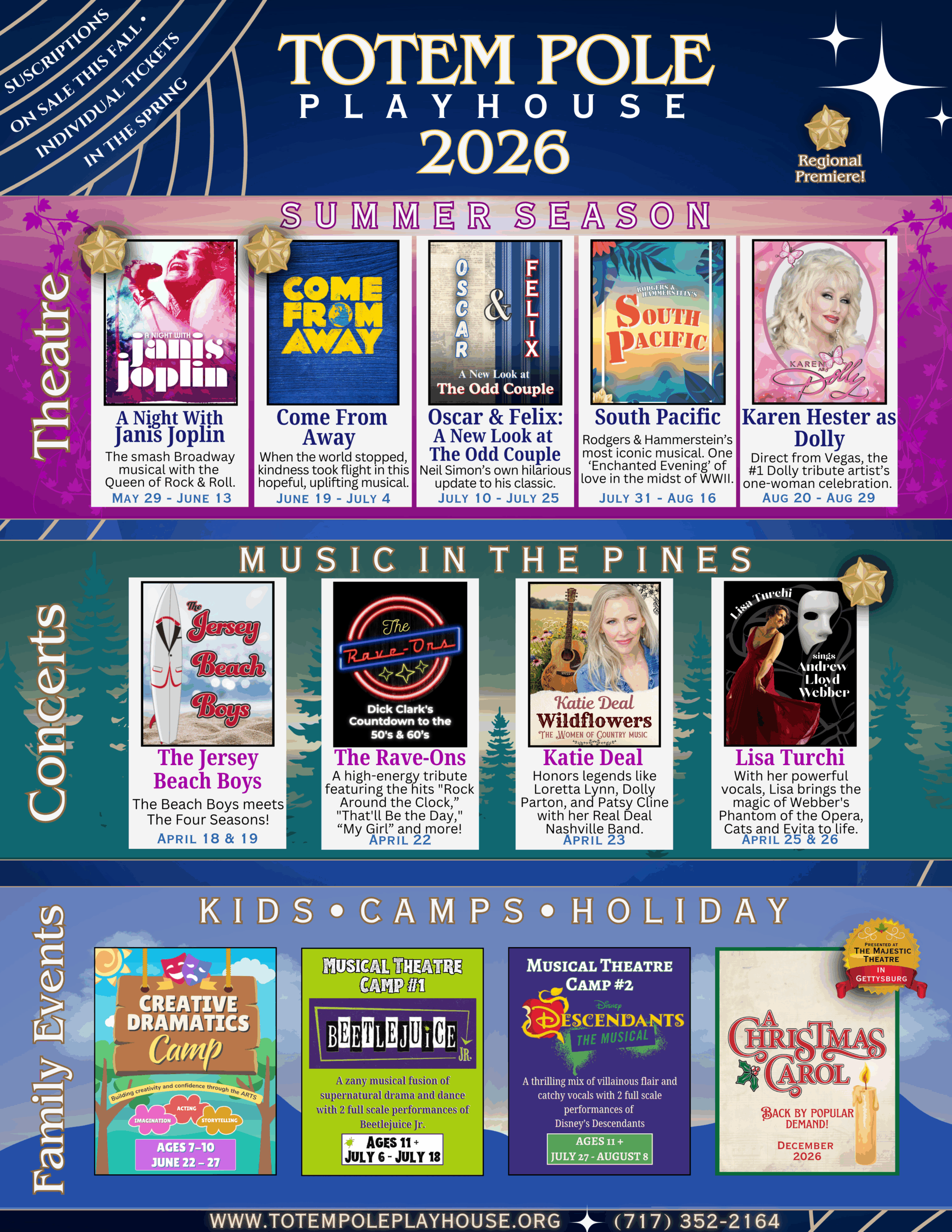 Totem Pole unveils star-studded 2026 season with musicals, tribute ...