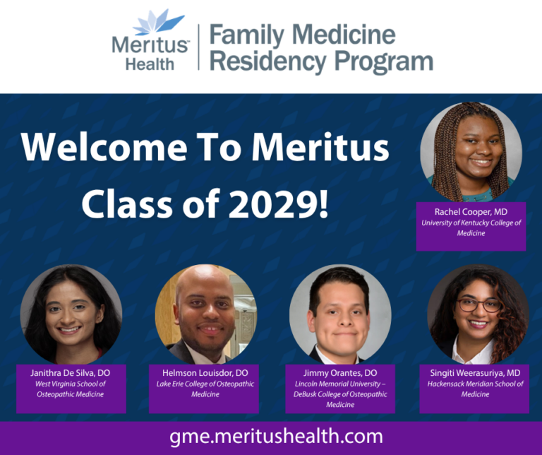 Meritus welcomes 16 new doctors to residency programs - LocalNews1.org